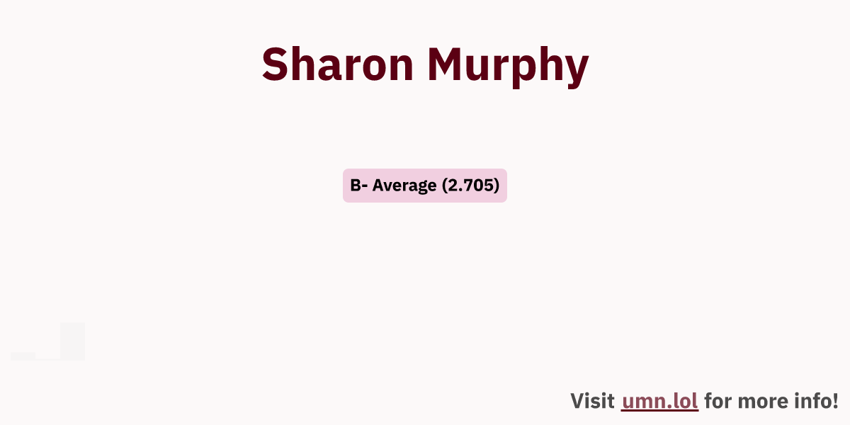 Sharon Murphy | GopherGrades